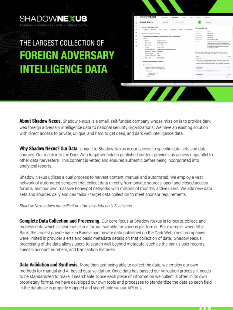 Shadow Nexus - Cap Sheet White Paper | PDF | Databases | Data