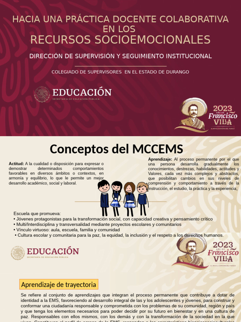 Conceptos Del MCCEMS | PDF | Plan de estudios | Enseñando