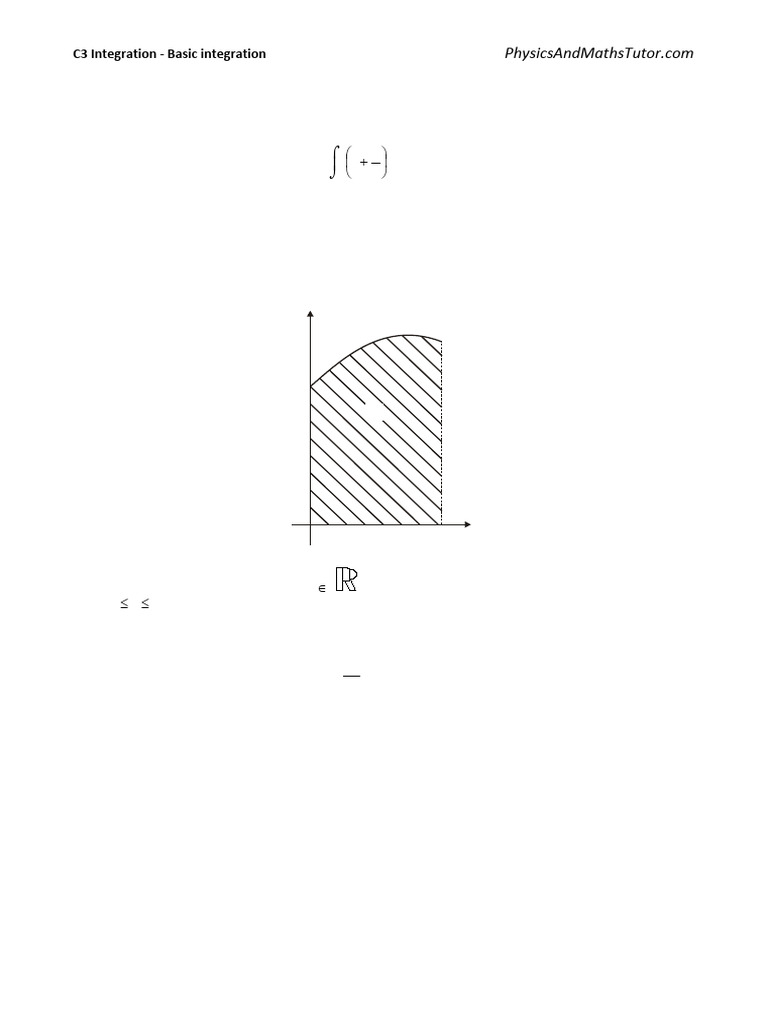C3 Integration - Basic Integration | PDF | Mathematical Physics | Mathematical Objects