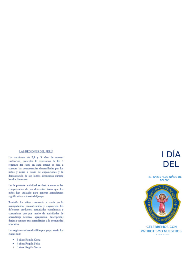 triptico dia del logro | PDF