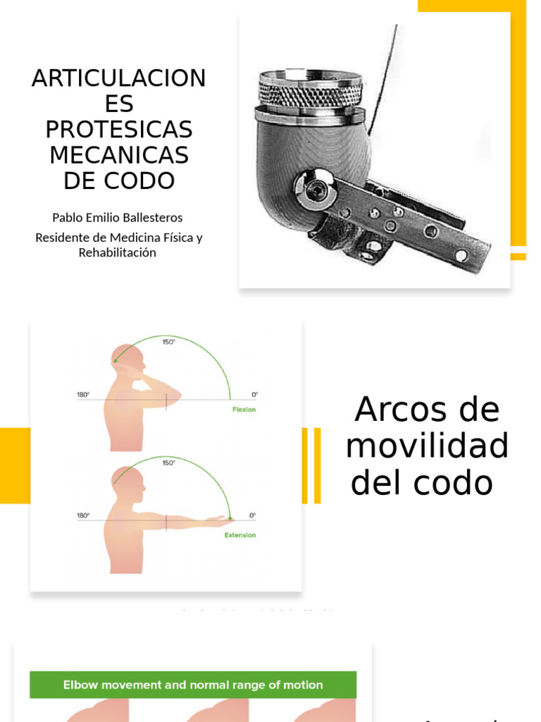 Prótesis mecánicas de codo: Tipos y funciones | PDF | Codo | Articulaciones