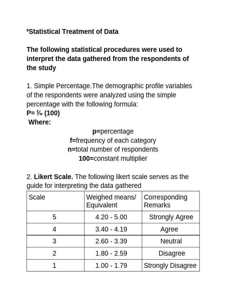 statistical-treatment | PDF