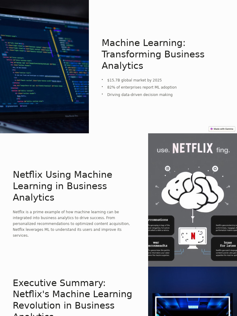 Machine Learning Transforming Business Analytics | PDF | Analytics ...
