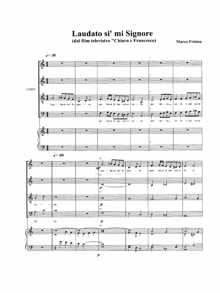 Laudato Si' Mi Signore (Frisina) | PDF