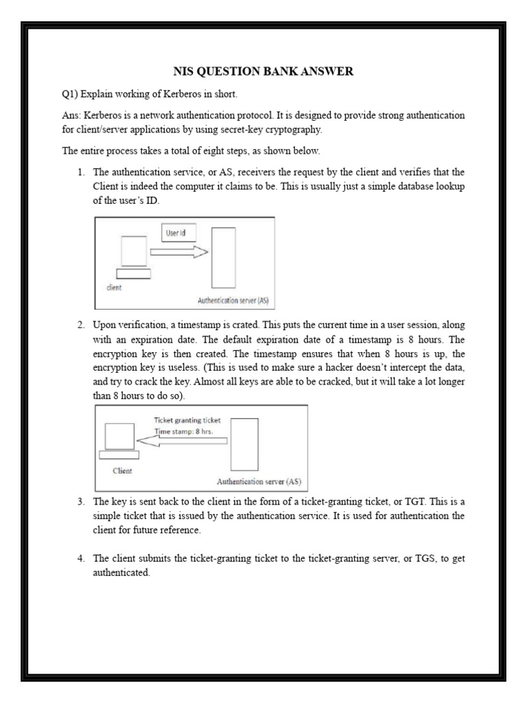 Nis Question Bank Answer-1 | PDF | Telecommunications | Information Age
