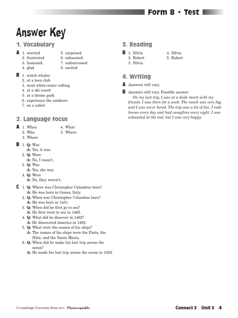 AK Test B3 Level 3 | PDF