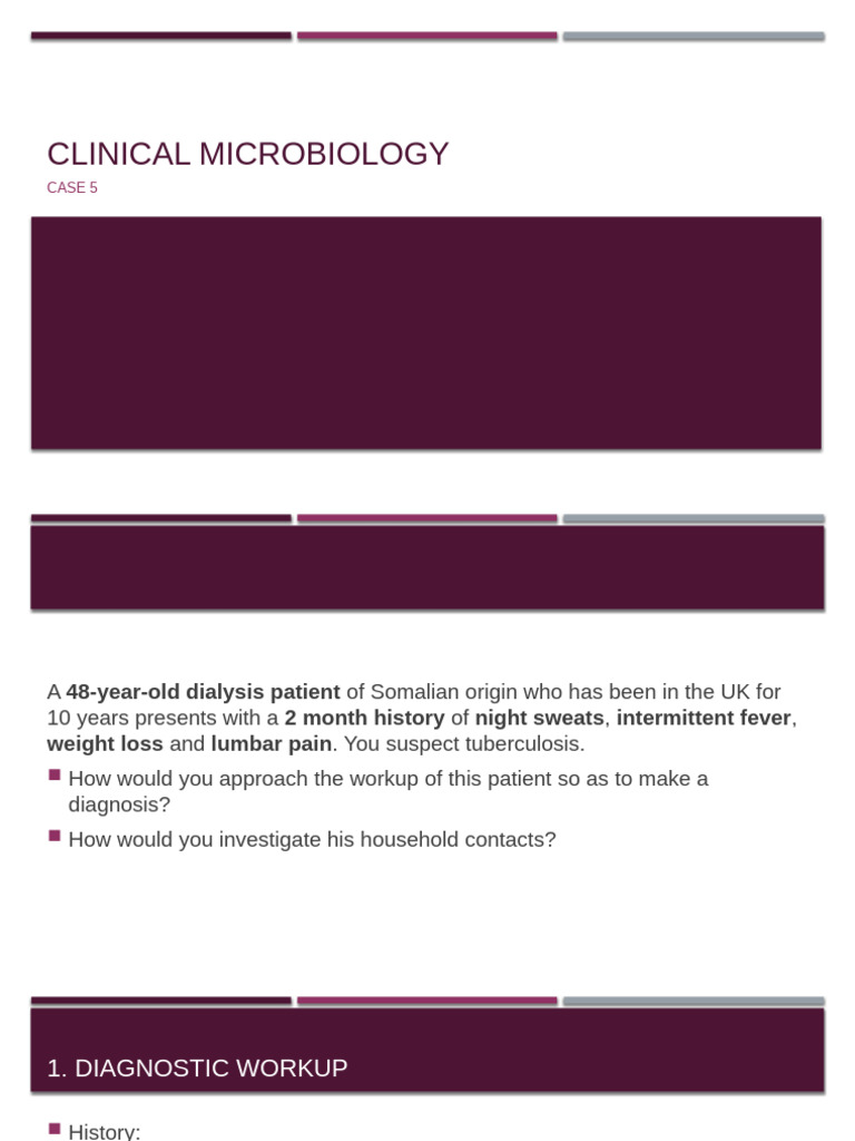 Clinical MicroB-Case 5 | PDF | Tuberculosis | Clinical Medicine