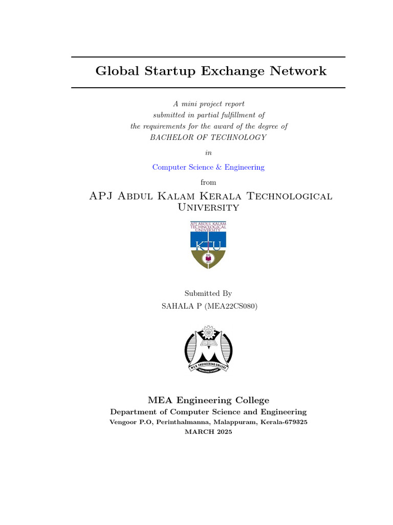 Mini_Project (12) | PDF | Startup Company | Small Business & Entrepreneurs