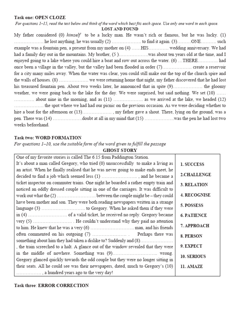 Grammar Review Test 02 | PDF | Mountaineering