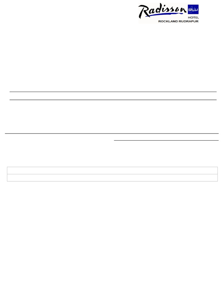 Invoice for Stay at Radisson Blu Hotel | PDF | Payments | Public ...
