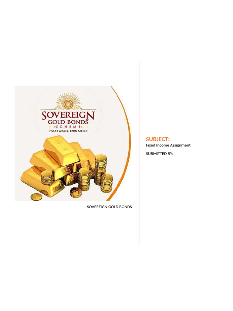 Understanding Sovereign Gold Bonds | PDF | Bonds (Finance) | Capital ...
