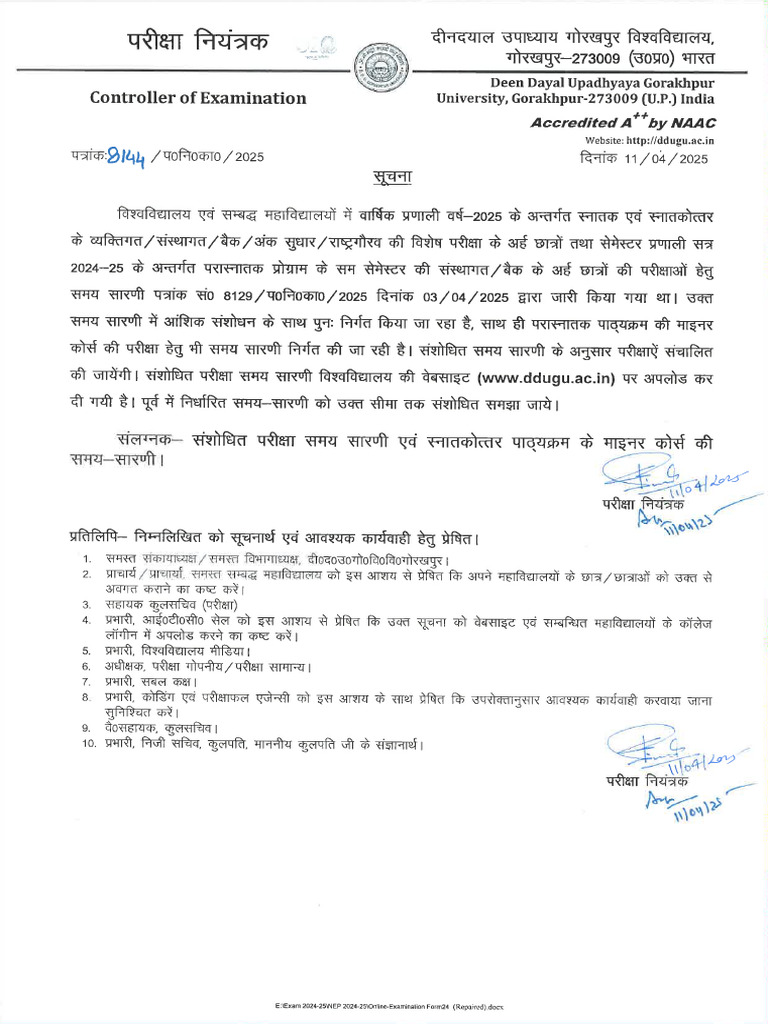 Cbcs and Non Cbcs Scheme Evensem 2024 25 | PDF