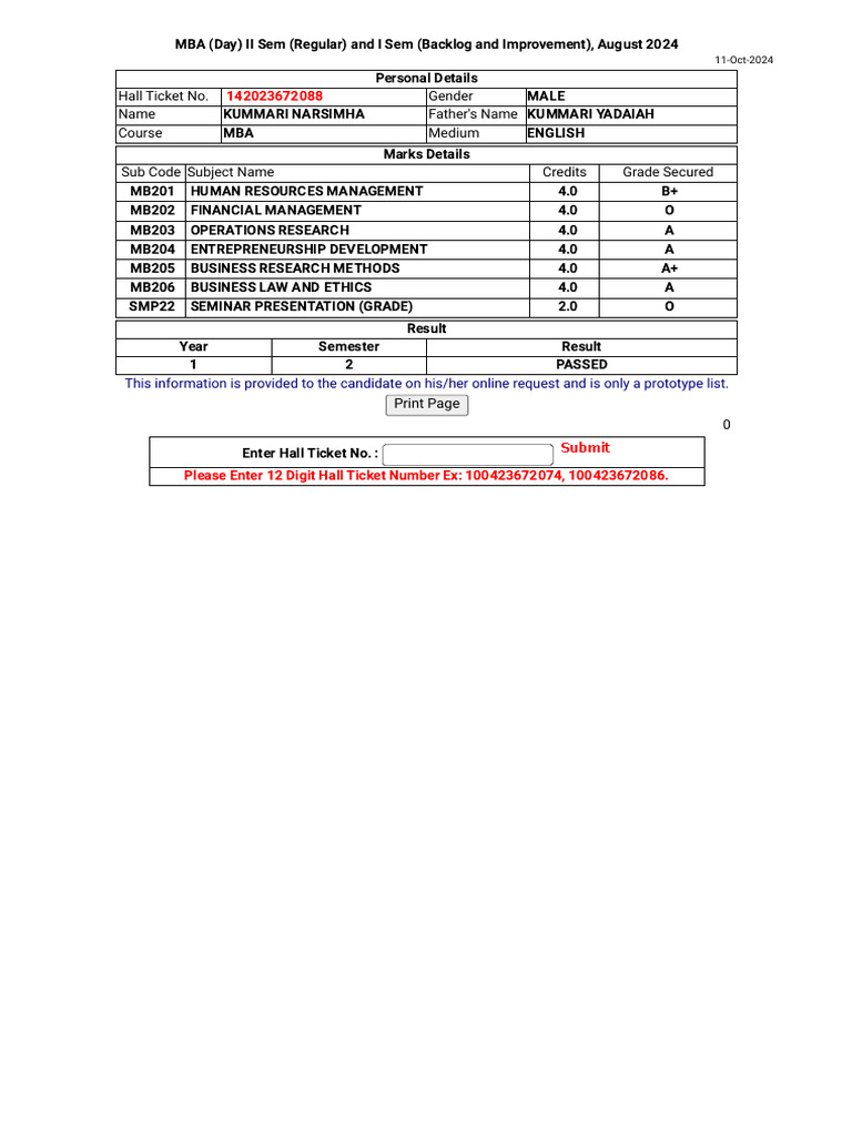 Bittu MBA 2nd Semester | PDF