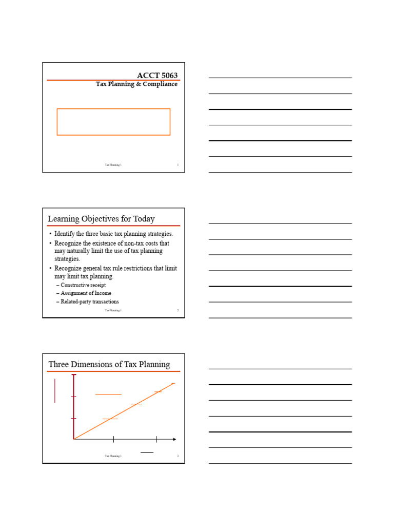 Tax Planning Strategies and Restrictions | PDF | Taxes | Tax Avoidance