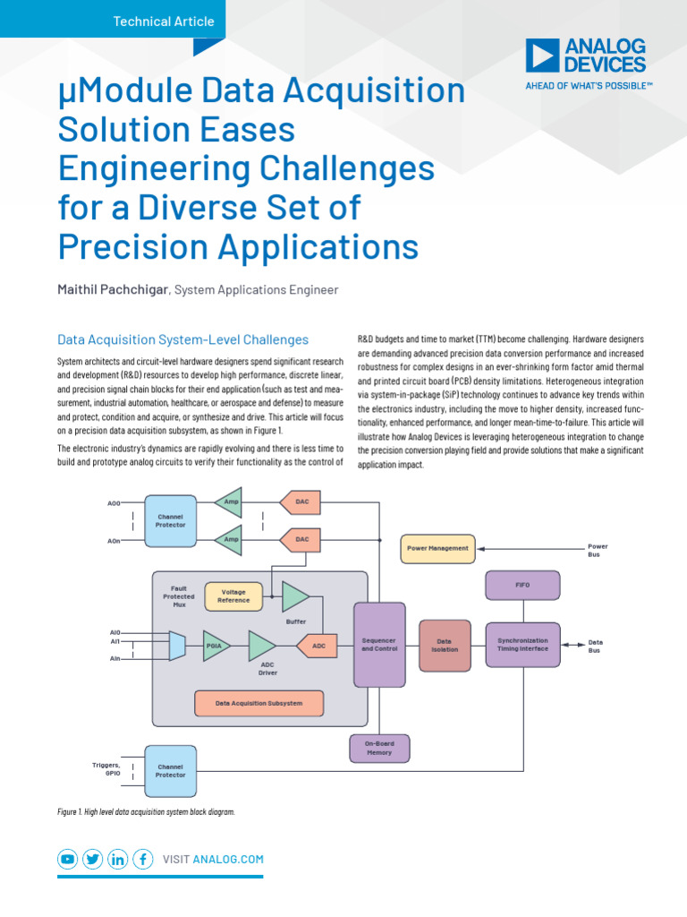 Umodule Data Acquisition Solution Eases Engineering Challenges | PDF | Analog To Digital ...