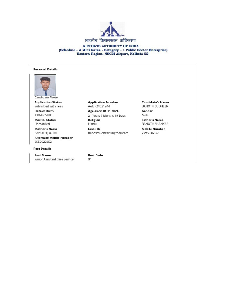 AAI ER 2024 (2) New Sudheer | PDF