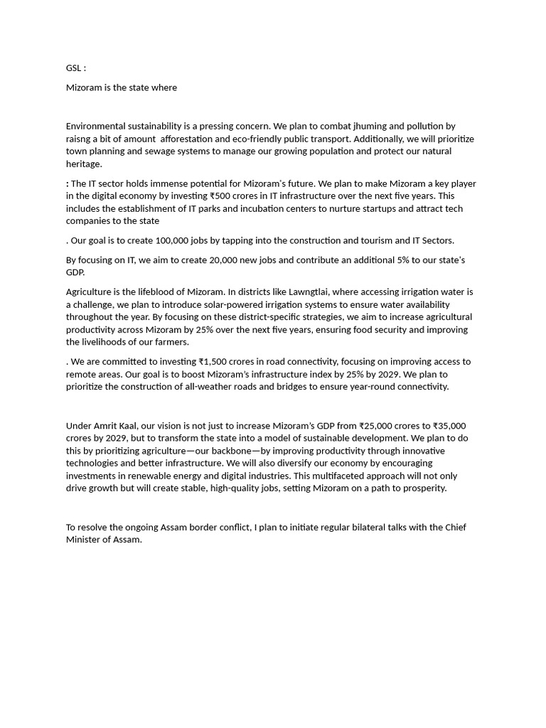 GSL MUN SPEECH | PDF