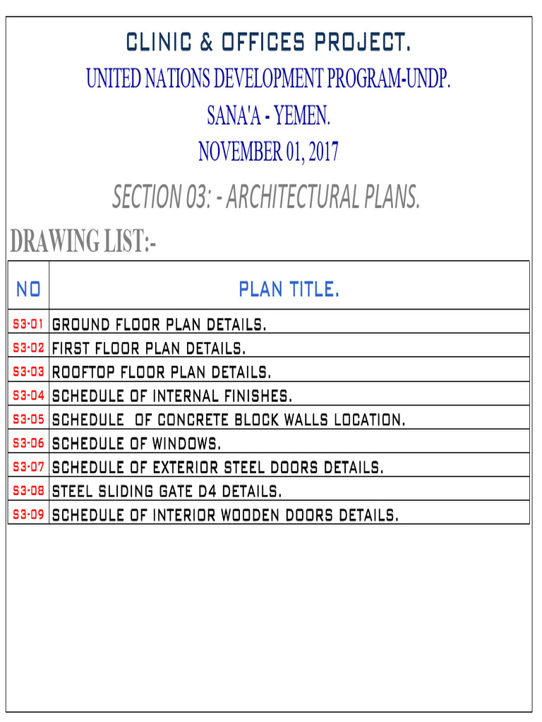Drawing 03- ARCHITECTURAL PLANS | PDF | Tile | Plaster