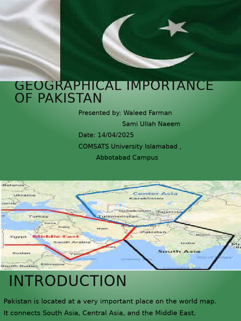 Geographical Significance of Pakistan | PDF