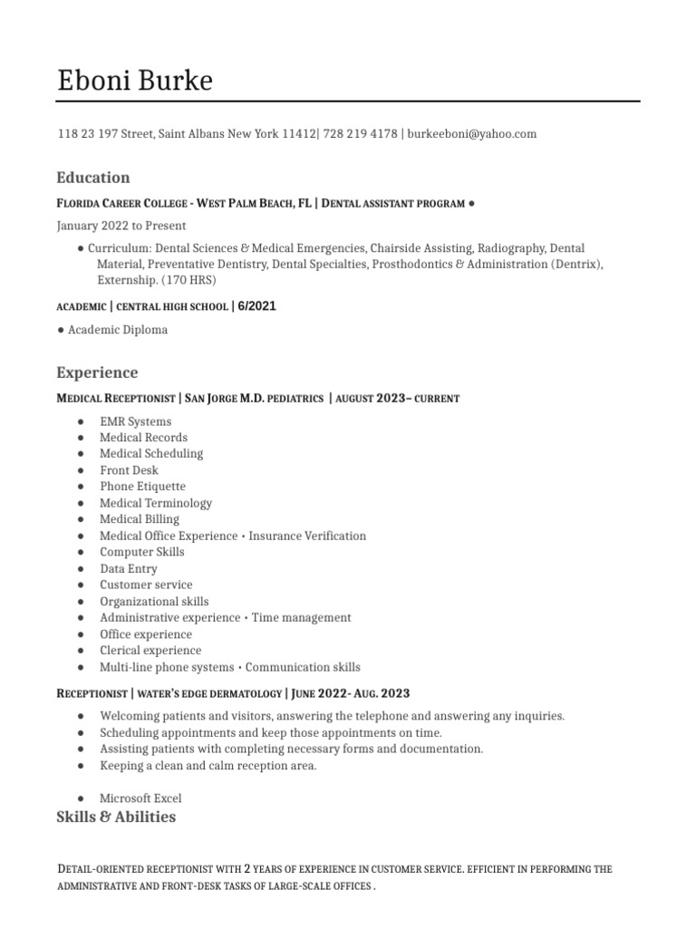 Resume EB | PDF