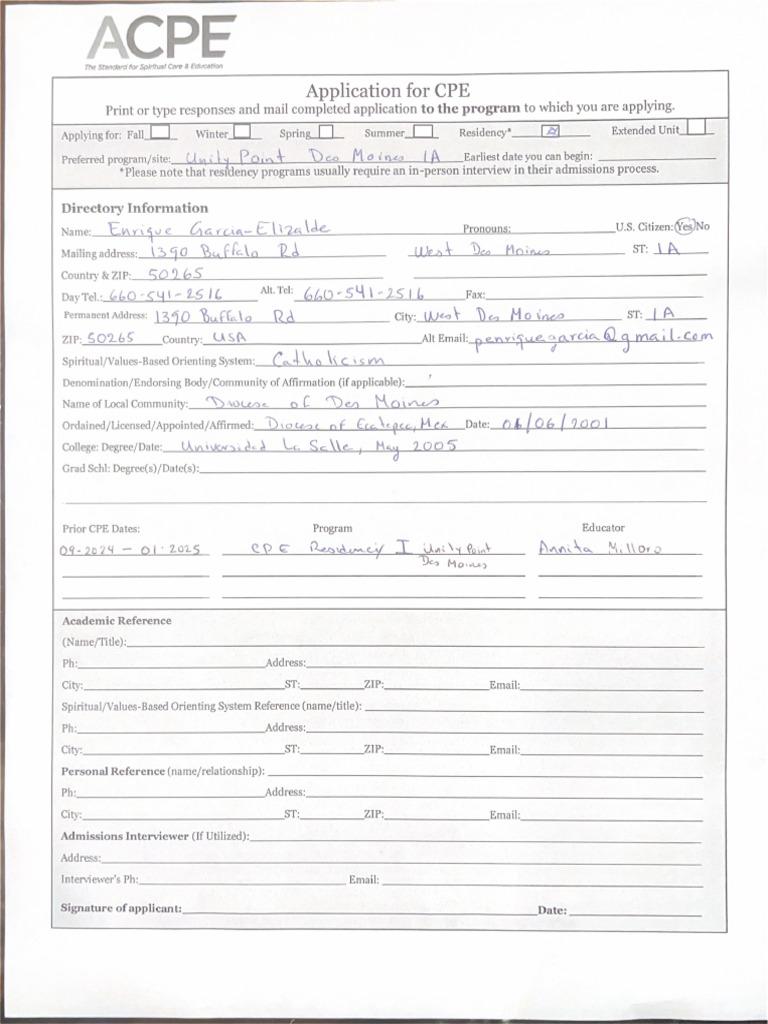 CPE Application 2025 | PDF