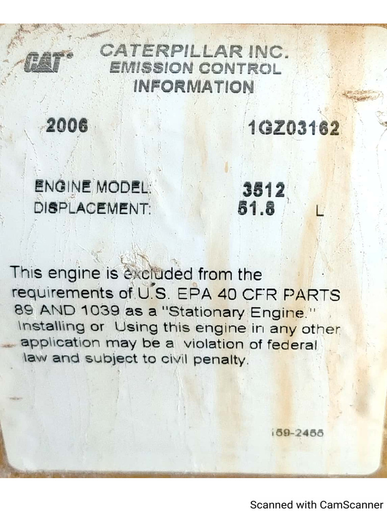 EDG Engine Data | PDF