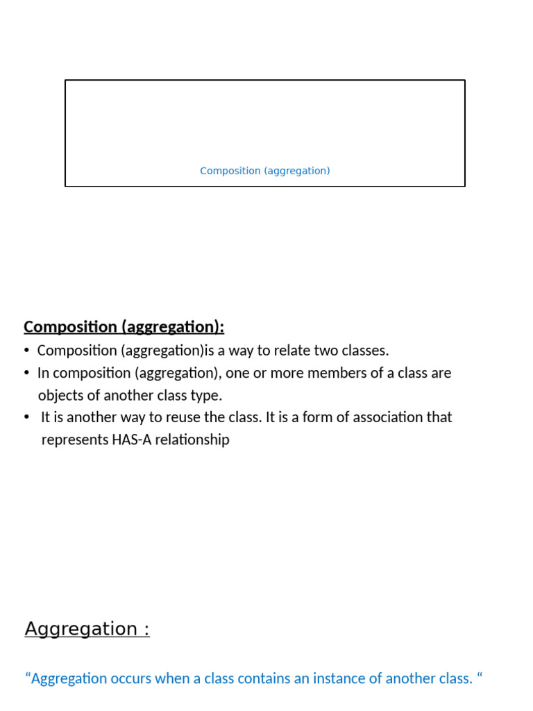 Lecture 4 Aggregation New Pdf Pointer Computer Programming
