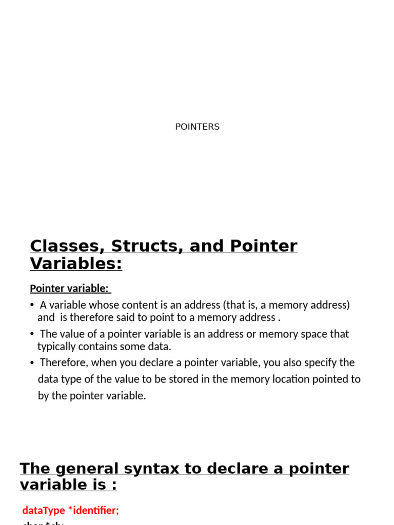 Lecture7pointers 1 Pdf Pointer Computer Programming Variable Computer Science