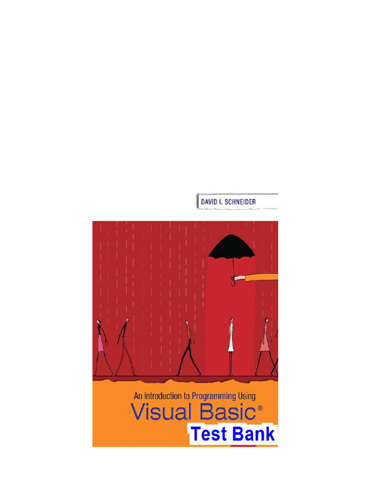Introduction To Programming Using Visual Basic 10th Edition Schneider 1952