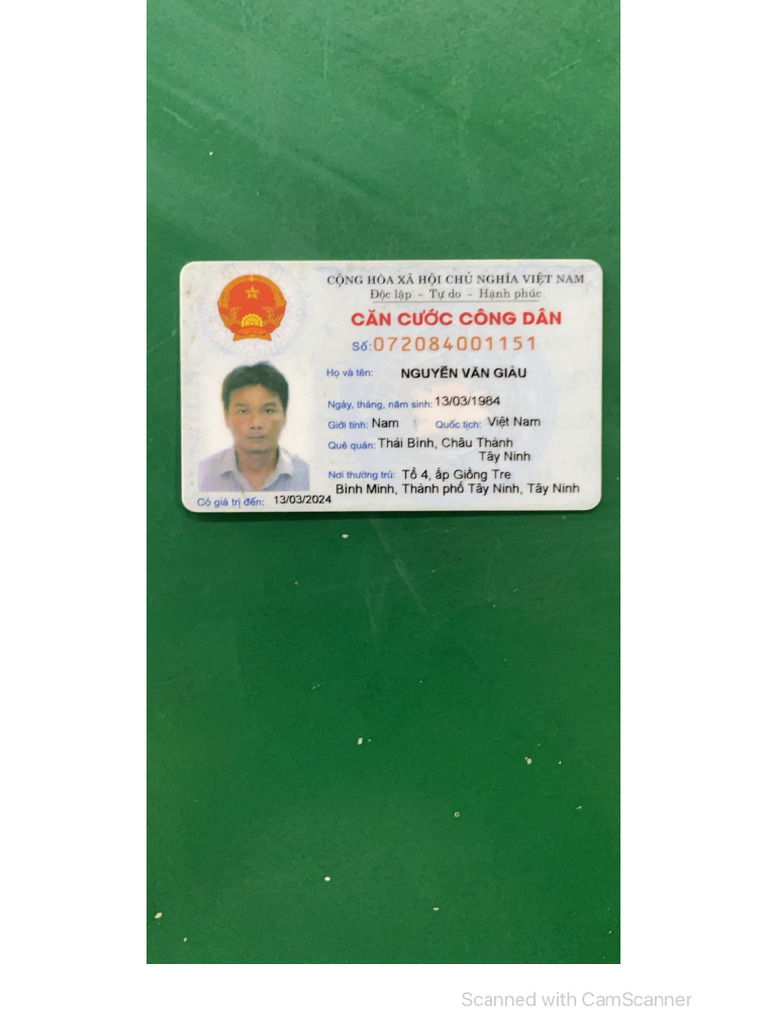 - Nguyễn Văn Giàu - Cccd | PDF