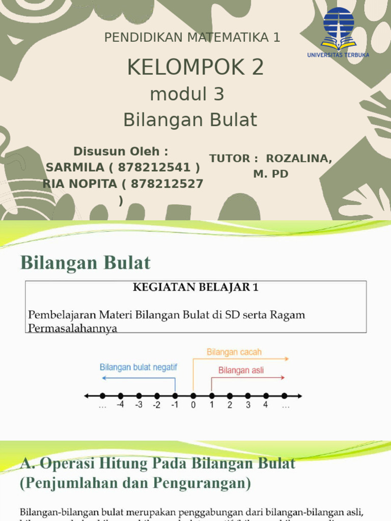 PPT MODUL 3 MTK KELOMPOK 2 | PDF
