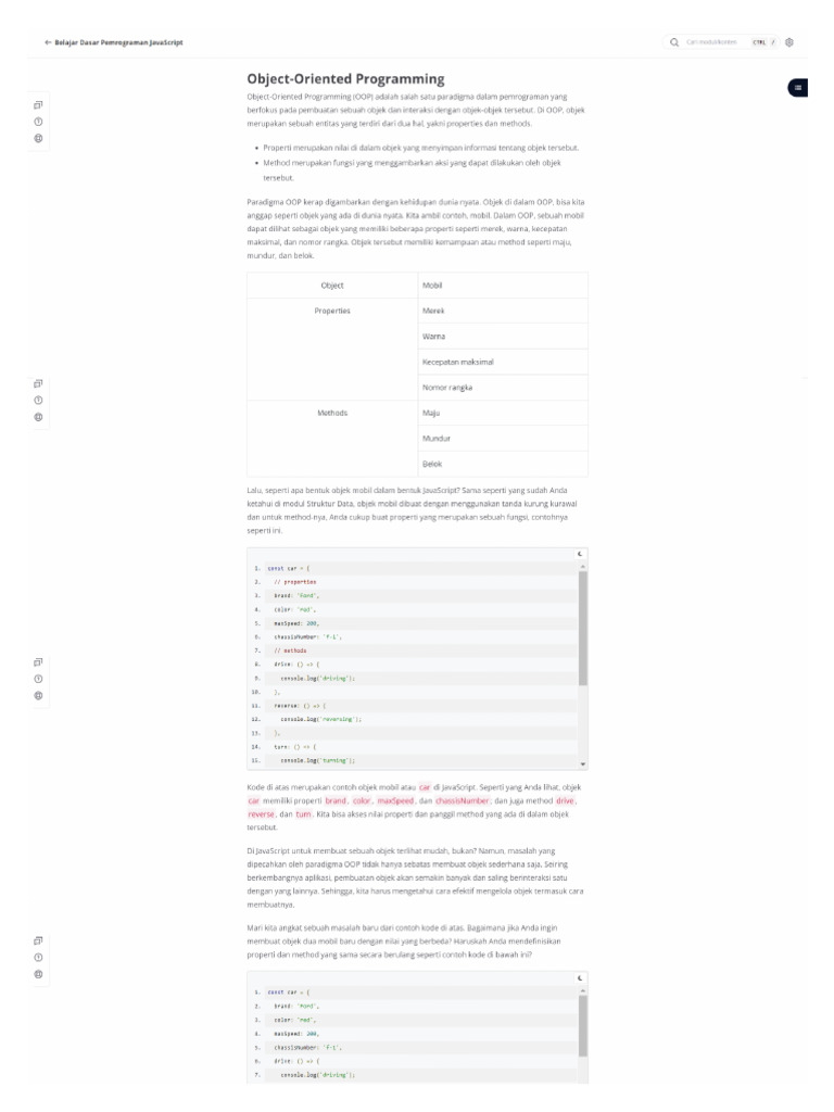 Object-Oriented Progamming (Dicoding) - ScreenCapture | PDF