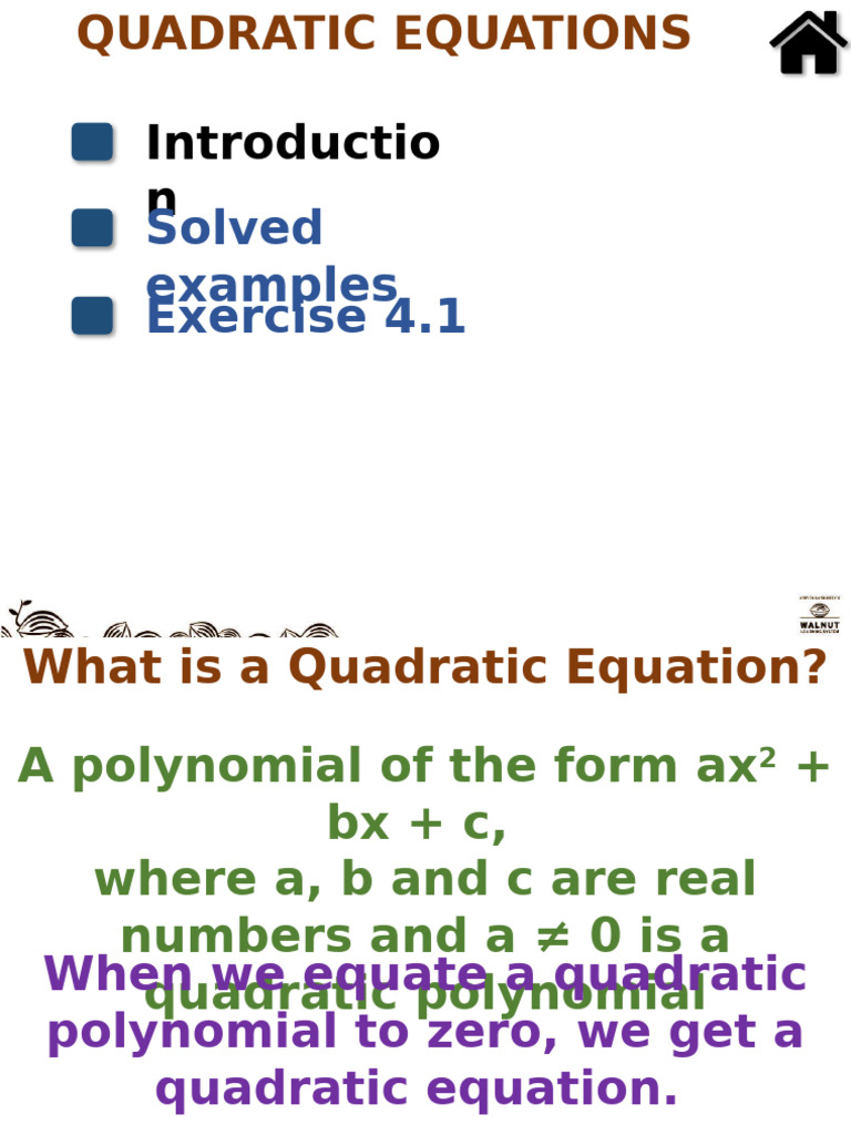 Understanding Quadratic Equations | PDF | Mathematical Analysis ...