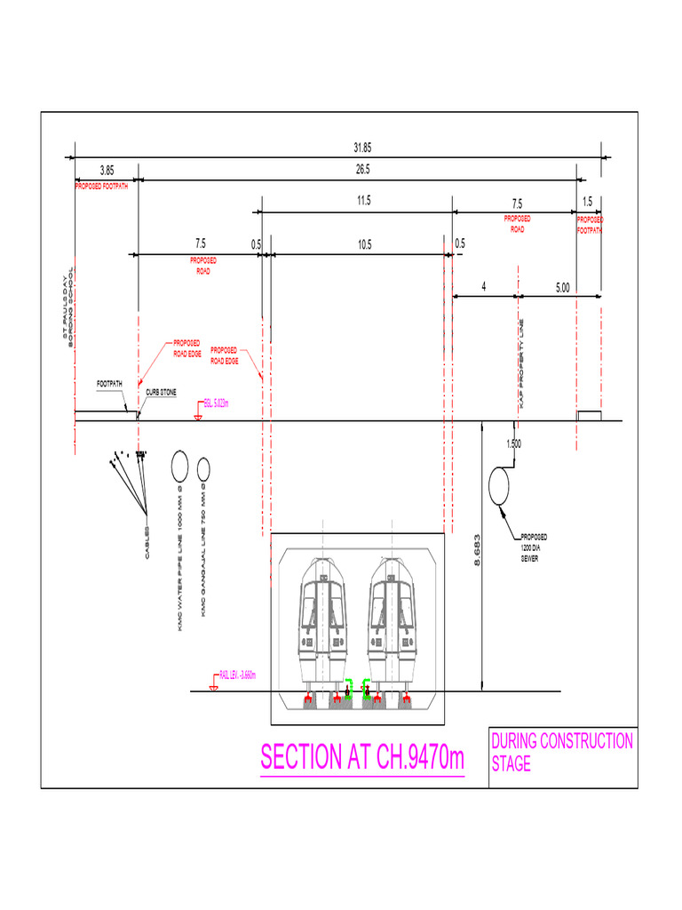 Section at CH 9470 During Construction | PDF