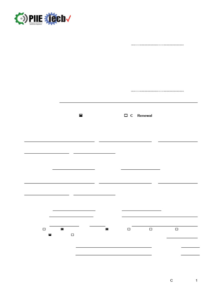 IECB-CIE Certification Application Form | PDF