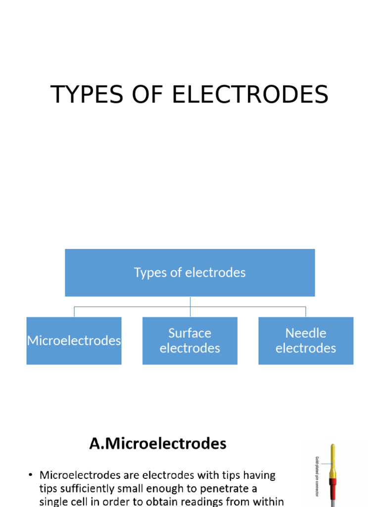 Overview of Electrode Types | PDF