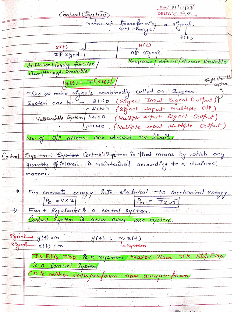 Basic of Control System | PDF