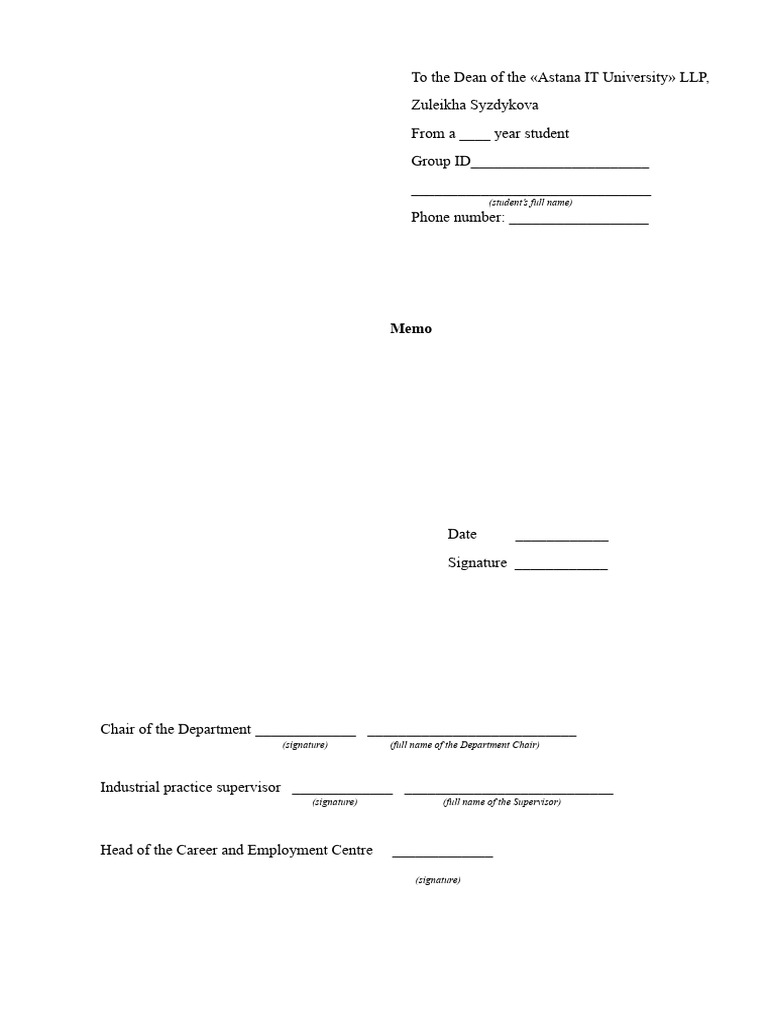 Memo internship (22) | PDF