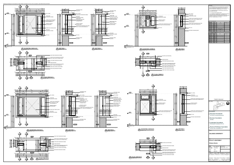 Window and Door Detail Drawings | PDF | Door | Architectural Design