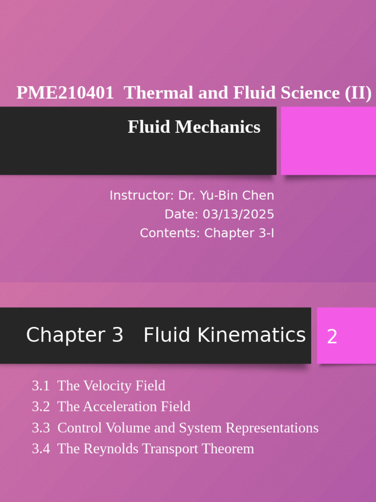 Fluid C3 01 Stu Ver (NV) | PDF | Continuum Mechanics | Acceleration