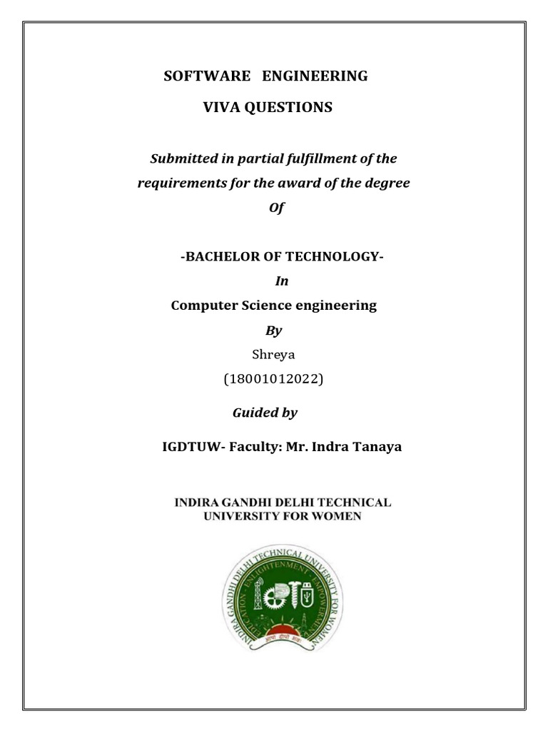 Software Engineering Viva Questions | PDF | Use Case | Unified Modeling ...