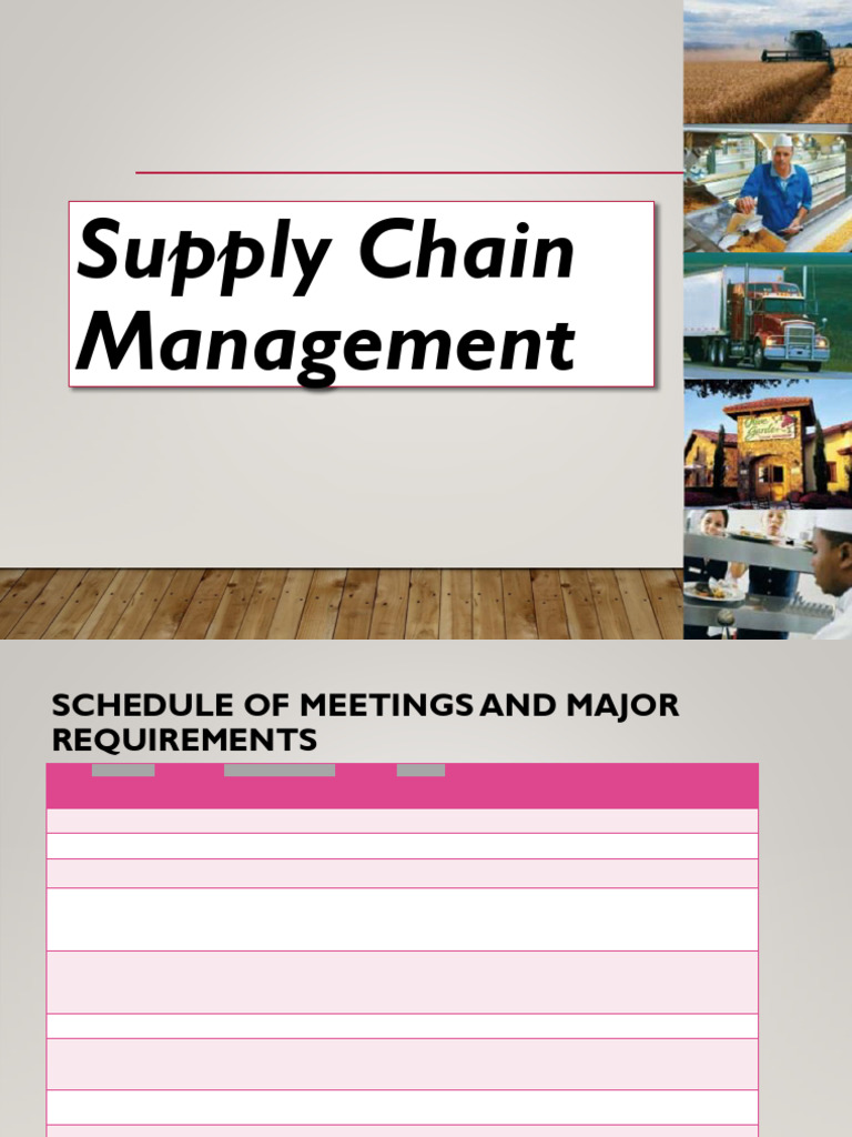 Opman 120 Module 4 Supply Chain Oct 14 PPTX | PDF | Supply Chain | Logistics