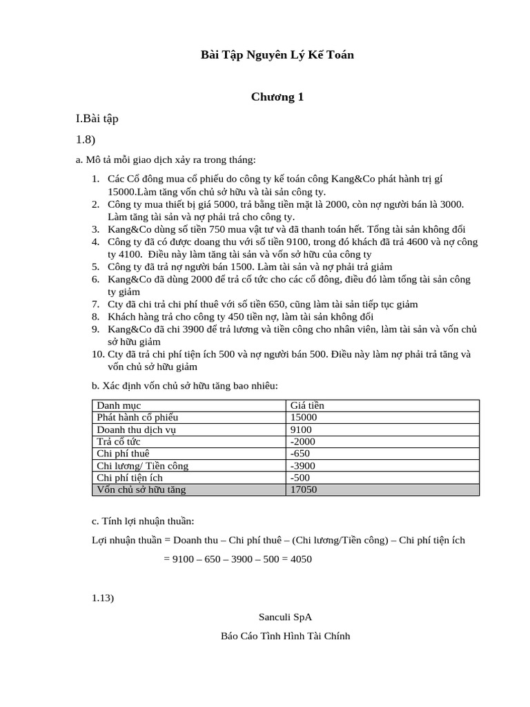 Bài Tập NLKT-DMT | PDF