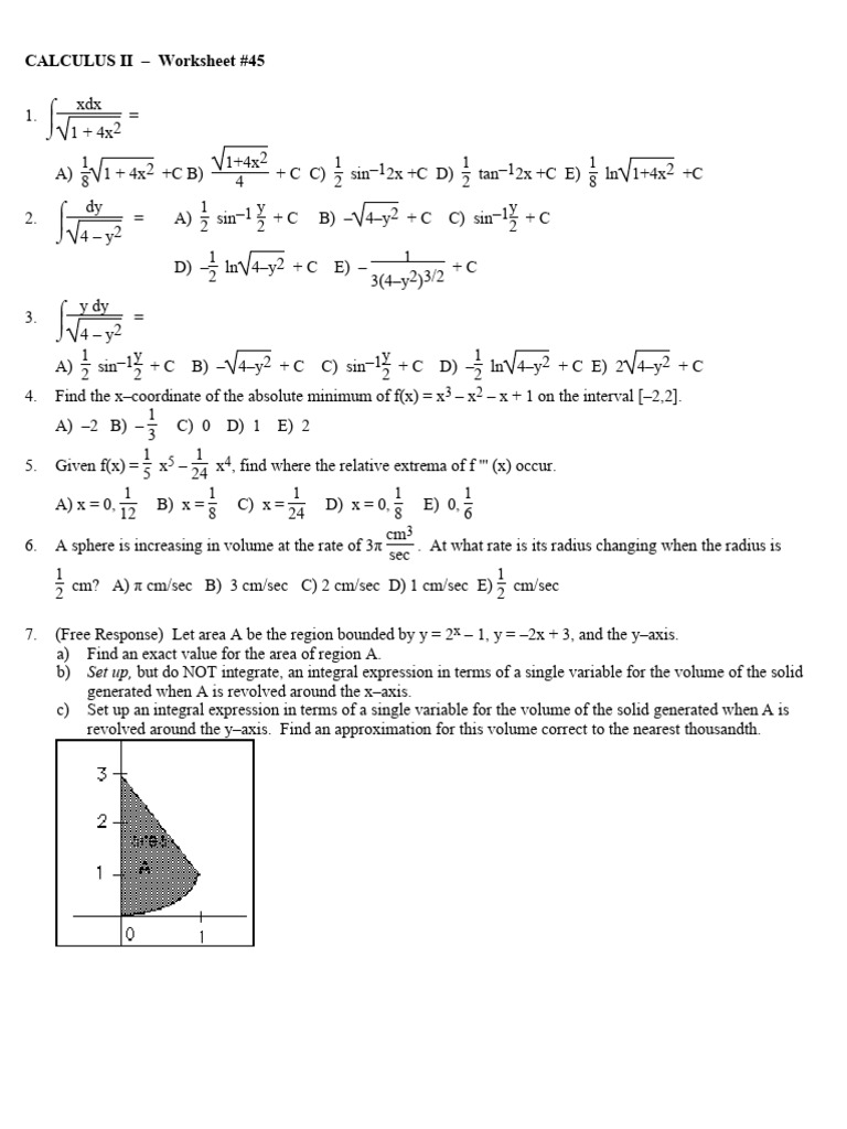 C2 Worksheet#45 - 07 | PDF