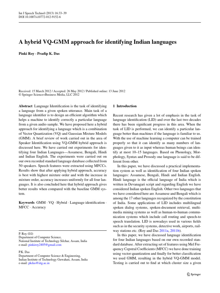 2013 - A Hybrid VQ-GMM Approach For Identifying Indian Languages - LID ...