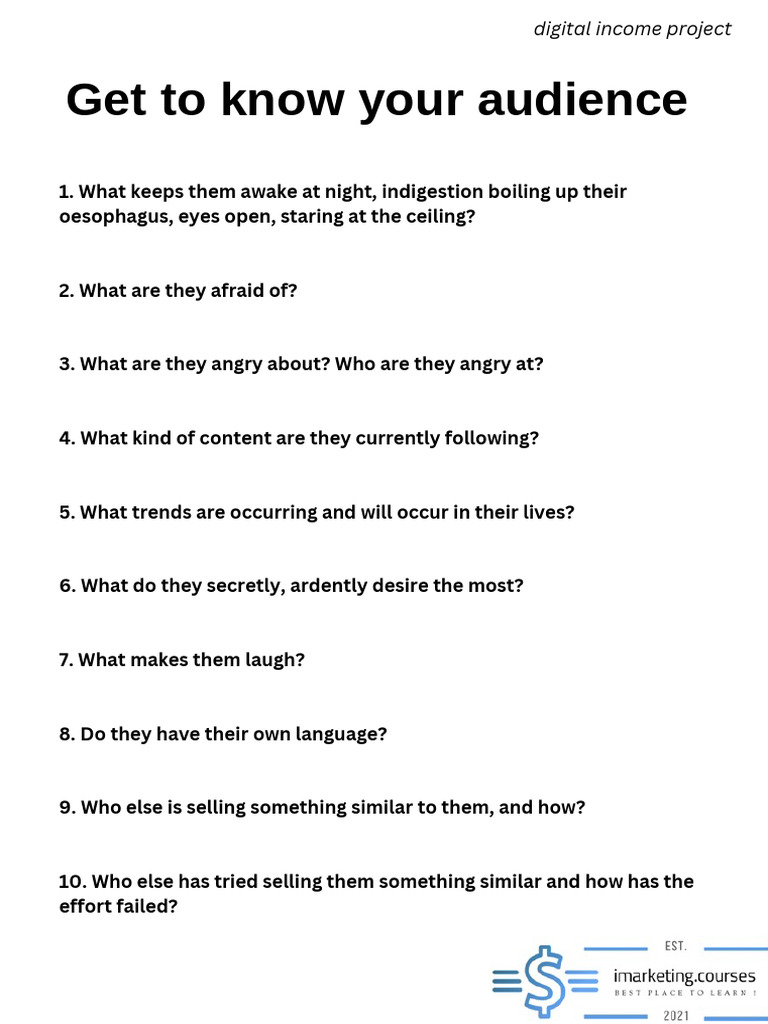 03-Audience_Worksheet | PDF