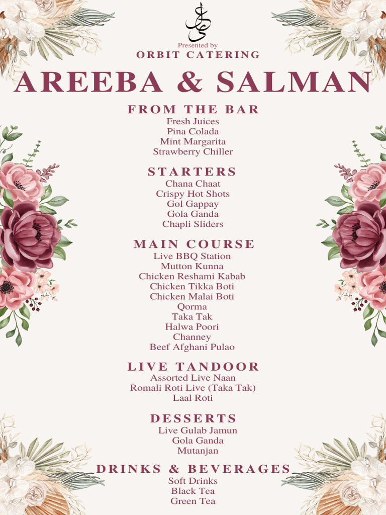 Mehndi Menu 3 | PDF