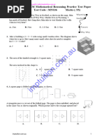 Mathematical Reasoning Practice Test Yr 7 | PDF | Mathematics