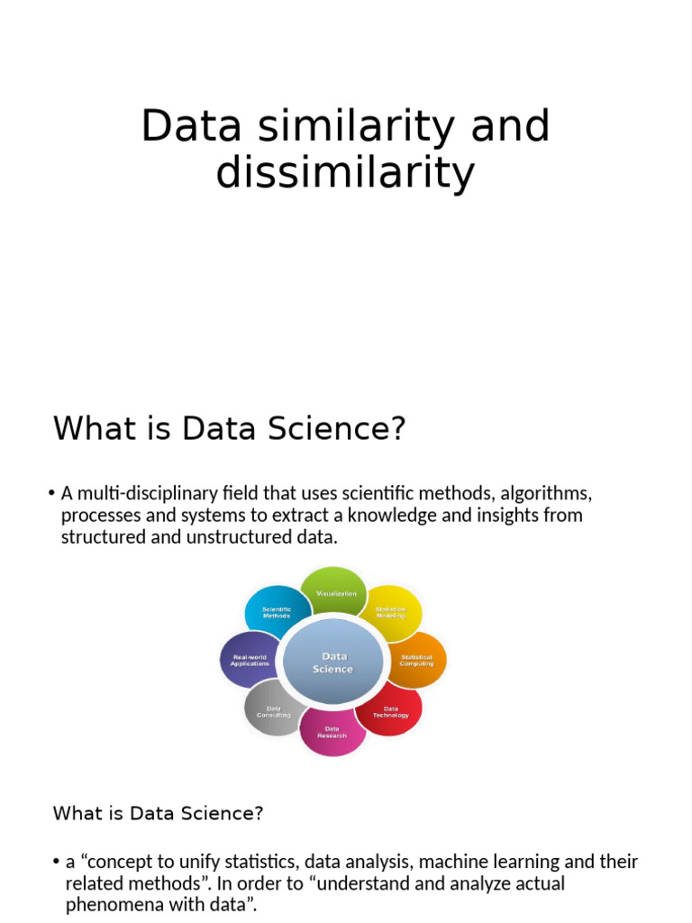Data Similarity and Dissimilarity | PDF | Data Science | Data