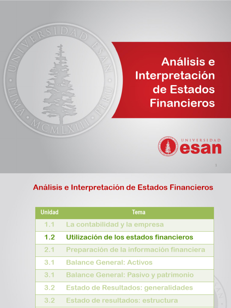 Semana 2-USO DE EEFF | PDF | normas internacionales de INFORMACION FINANCIERA | Contabilidad